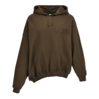 Magliano Twisted Cotton Hoodie - - Sweatshirts & Hoodies - Herren - Braun - L