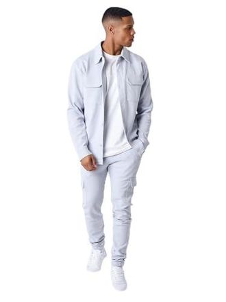 Project X Paris Surchemise Signature c&ocirc;tel&eacute; Bleu Glacier XL