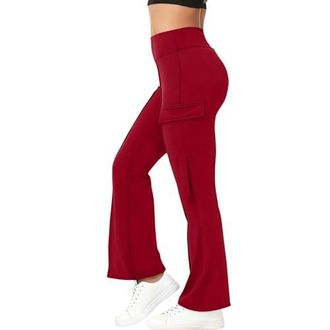 Generic Legging pour femme avec jambes &eacute;vas&eacute;es et fonction lifting des fesses, taille haute, id&eacute;al pour le yoga, la course et la randonn&eacute;e, pantalon pour femm