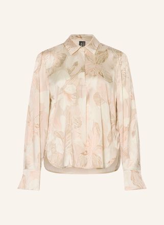 Marc Cain Schluppenbluse Aus Seide Mit Schmucksteinbesatz rosa