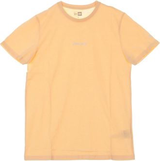 New Era Essential Tee in Pfirsich/Wei&szlig; - - Tops - Herren - Orange - M