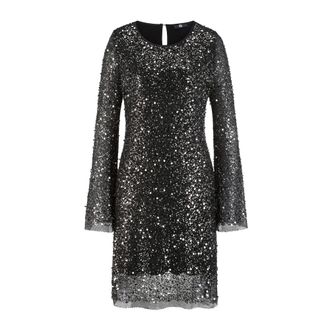 Riani Femme, Robes, Noir, Taille: 42 FR Jerseykleid mit Perlenstickerei