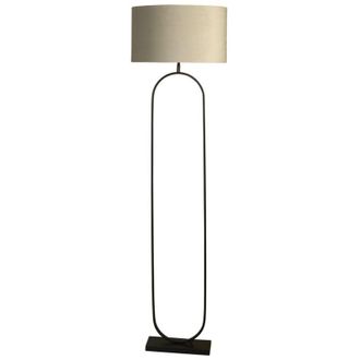 Searchlight Lampadaire Modish Noir avec abat-jour taupe - EU95101TA