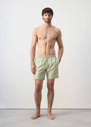 Mango Maillot de bain effet seersucker vert pastel - Homme - XL - MANGO MAN