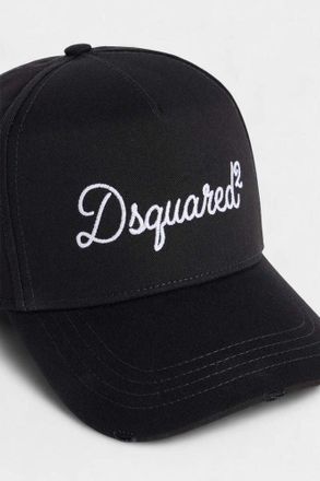 Dsquared2 BCM097605C00001 Logo-Embroidered Baseball Cap - Black