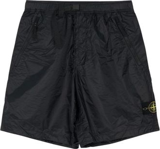 Stone Island Homme, Sport, Bleu, Taille: W30 Zip Pocket Shorts