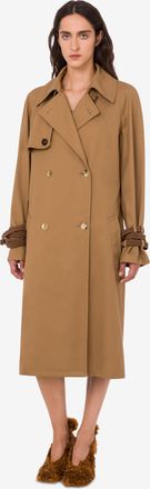Moschino Trenchcoat aus Gabardine aus einer Baumwollmischung - Braun