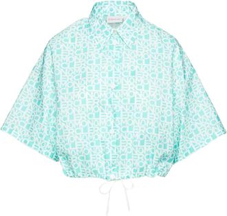 Moncler Femme, Blouses et Chemises, Multicolore, Taille: 36 FR Crop Top avec Monogramme