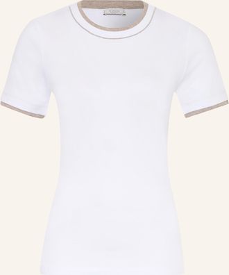 PESERICO Peserico T-Shirt Mit Schmucksteinen weiss