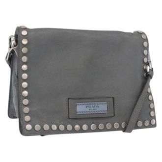 Prada Sac bandouli&egrave;re vintage doccasion - Femme - Pre-owned - Gris - Taille: ONE Size