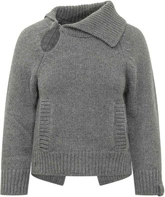 Victoria Beckham Pull Col Rond - Gris