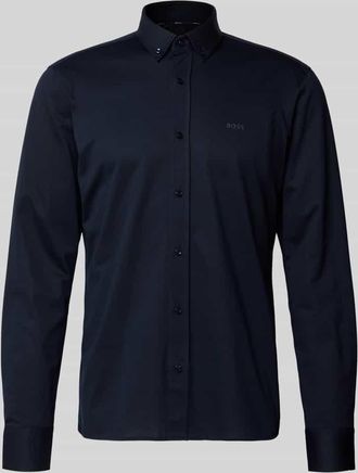 HUGO BOSS Regular Fit Businesshemd aus Pinpoint mit Stretch-Anteil