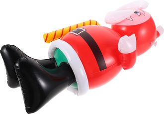 Valiclud Aufblasbarer Weihnachtsmann Gartendeko Wetterfest Rot 60cm f&uuml;r Au&szlig;enbereich Party Veranda Rasen