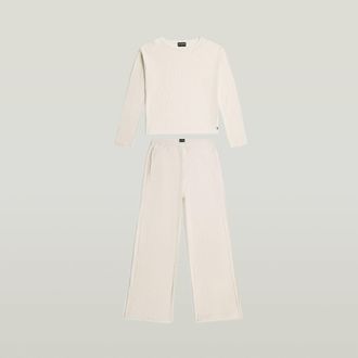 G-Star T-Shirt und Hose Pyjama Set - Grau - Damen