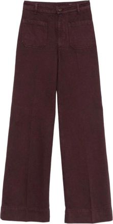 Victoria Beckham Femme, Jeans, Violet, Taille: W28 Wide Jeans