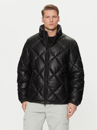 HUGO BOSS Jacke aus Kunstleder Borin2441 50524237 Schwarz Slim Fit