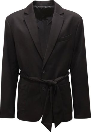 Imperial Homme, Vestes, Noir, Taille: L O9623 Giacca Cintura Belt Jacket