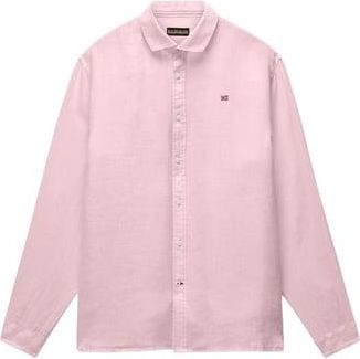 Napapijri Chemise droite &agrave; manches longues en lin