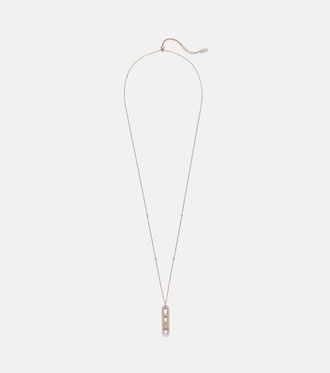 Messika Halskette Move 10th aus 18kt Ros&eacute;gold mit Diamanten