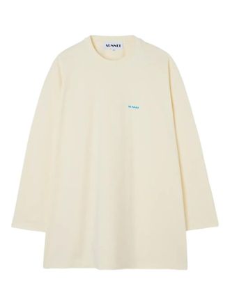 Sunnei t-shirt Mega &agrave; manches longues - Tons neutres
