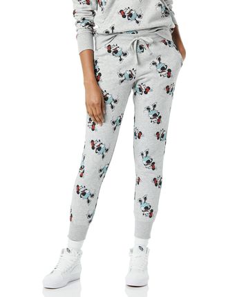 Amazon Essentials Disney | Marvel | Star Wars Damen Jogginghose aus French-Terry-Fleece, Minnie-Symbole, XXL