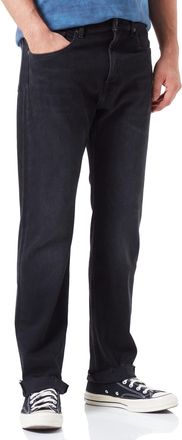 7 For All Mankind Herren Cooper Black Carbon With Raw Cut Jeans, Schwarz, 38W / 38L EU