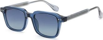 Generic Lunettes De Soleil Vintage Carr&eacute;es For Femmes, Id&eacute;ales For Les Photos De Vacances Et Les Activit&eacute;s Sportives De Plein Air For Hommes.(Blue)