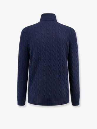 Polo Ralph Lauren Mens Turtleneck Sweater Blue Certified Wool