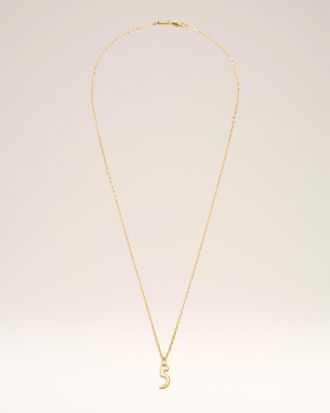 Ami Collier Martel&eacute; Dor&eacute; Pendentif 5 en Laiton Or - TU - Unisex