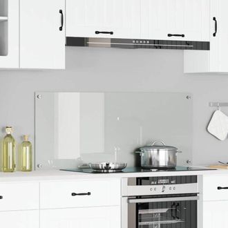 vidaXL K&uuml;chenr&uuml;ckwand Transparent 120 x 50 x 0,6 cm Geh&auml;rtetes Glas vidaXL