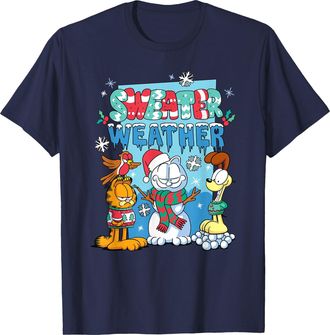 Garfield And Odie Christmas Sweater Wetter T-Shirt