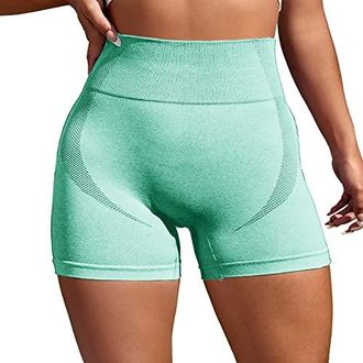 Generic Legging de sport 2026 pour femme, pantalon solide, pantalon mince, taille haute, sport, vert menthe, L