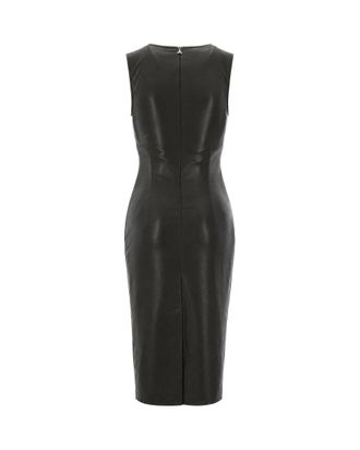 Patrizia Pepe Faux Leather Midi Dress - Green
