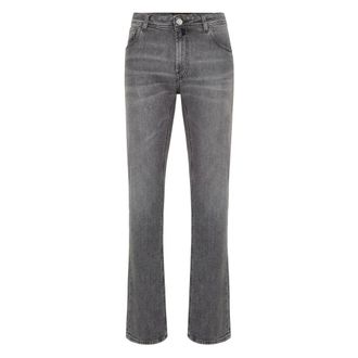 Billionaire Boys Club Homme, Jeans, Gris, Taille: W32 Jean Coupe Droite 5 Poches Brod&eacute;