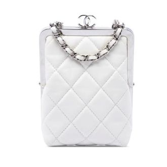 Chanel Sac bandouli&egrave;re mini vintage doccasion - Femme - Pre-owned - Blanc - Taille: ONE Size