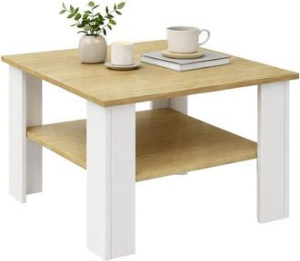 VCM Table basse en bois Sofatic Disalo 55x55 H. 44 x B. 55 x T. 55 cm