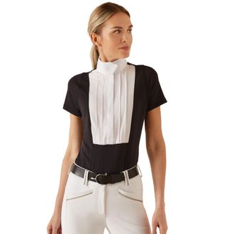 Ariat Womens Luxe Show Shirt in Black, Size Large, by Ariat