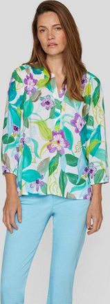 Rabe Druckbluse mit 3/4 -Arm und floralem Muster
