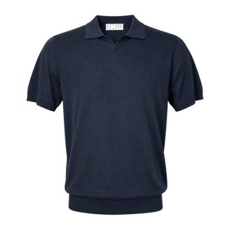 Cashmere Company Shirts - - Tops - Herren - Blau - XL