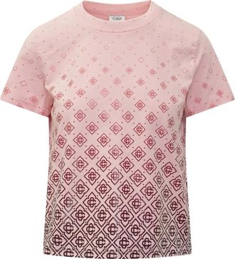 Casablanca Femme, Tops, Multicolore, Taille: 40 FR Monogram Printed Tee