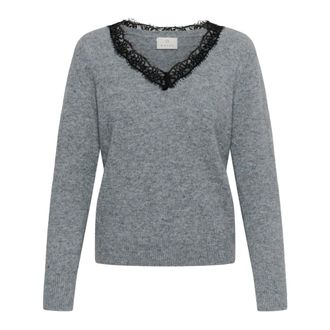 Kaffe Strickware - - Knitwear - Damen - Grau - S