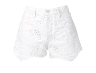 Off-white Off-White Broderie Anglaise Denim Shorts Size 26/66