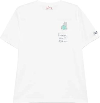 MC2 Saint Barth Homme, Tops, Blanc, Taille: XL Austin T-Shirt