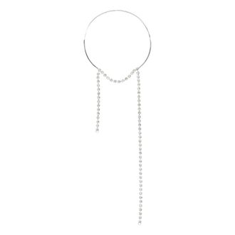 Maison Margiela Femme, Accessoires, Gris, Taille: S Collier avec Pendentif en Strass