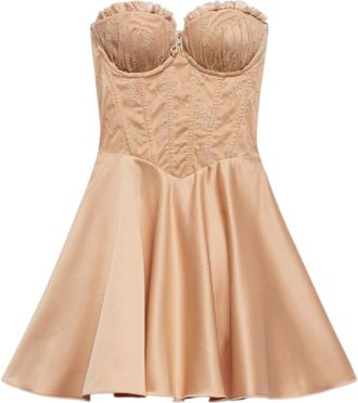 Aniye By Femme, Robes, Rose, Taille: 42 FR Robe courte avec bustier en dentelle