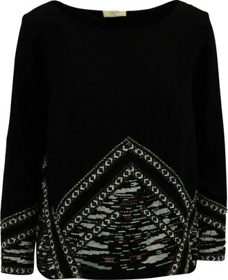 BA&SH Bestickter Pullover - Schwarz