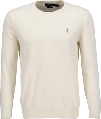 Polo Ralph Lauren Herren Pullover wei&szlig; unifarben Slim Fit