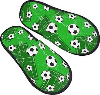 Generic Pantoufles Terrain De Football Unisexe Pantoufles DH&ocirc;tel Lavables Chaussons DInt&eacute;rieur Pour Automne H&ocirc;tel Camping L