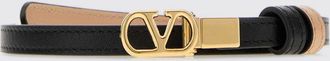 Valentino Garavani Ceinture VLogo Signature en cuir de veau lisse