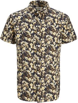 Jack & Jones Jprblasummer T-Shirt imprimé S/S Aw24 Chemise décontractée, Ciel Nocturne/Coupe : Coupe ajustée, M Homme